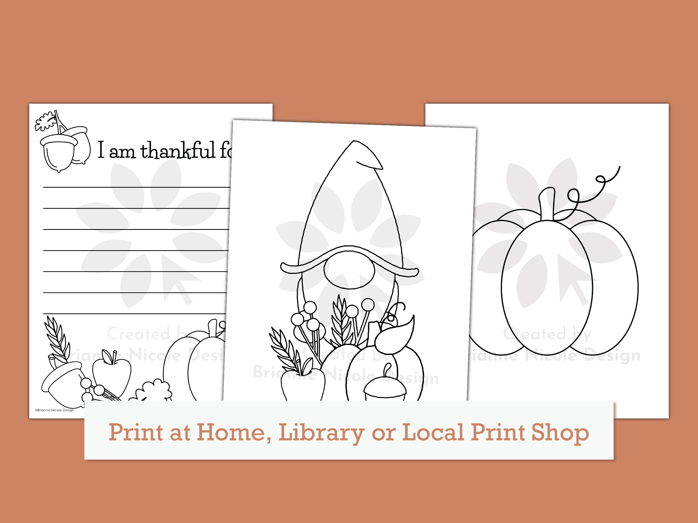 Printable Fall Themed Coloring Pages and Activities for Kids and Adults ...