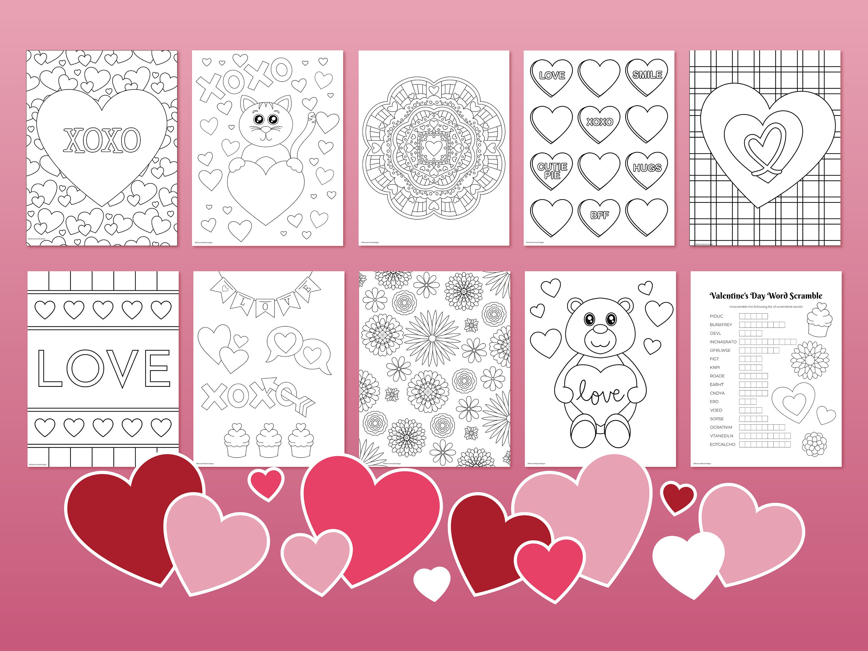 Valentine's Day Coloring Pages and Activities for Kids and Adults ...