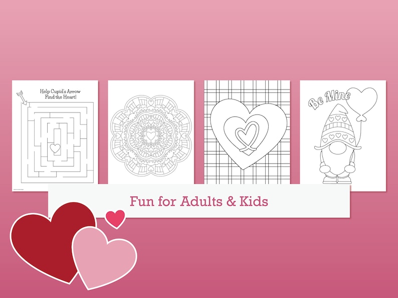 Valentine's Day Coloring Pages and Activities for Kids and Adults ...