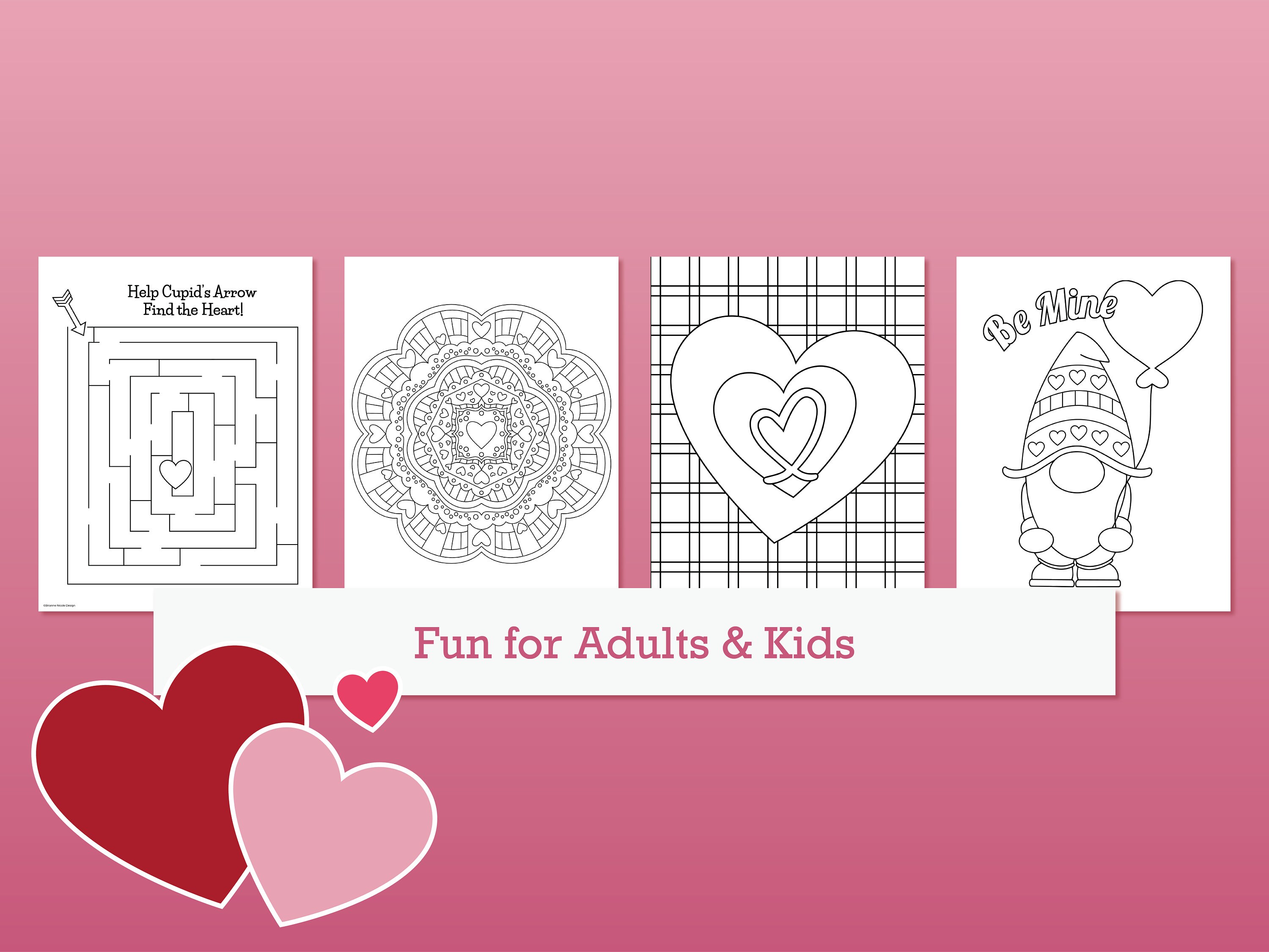 Valentine's Day Coloring Pages and Activities for Kids and Adults ...