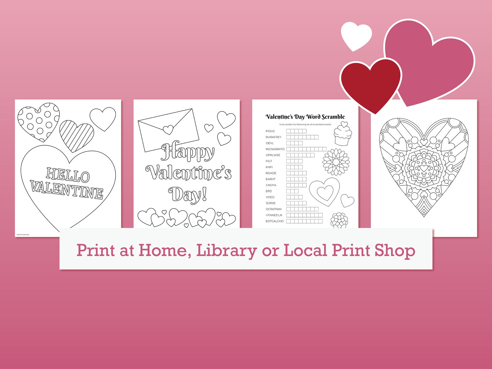 Valentine's Day Coloring Pages and Activities for Kids and Adults ...