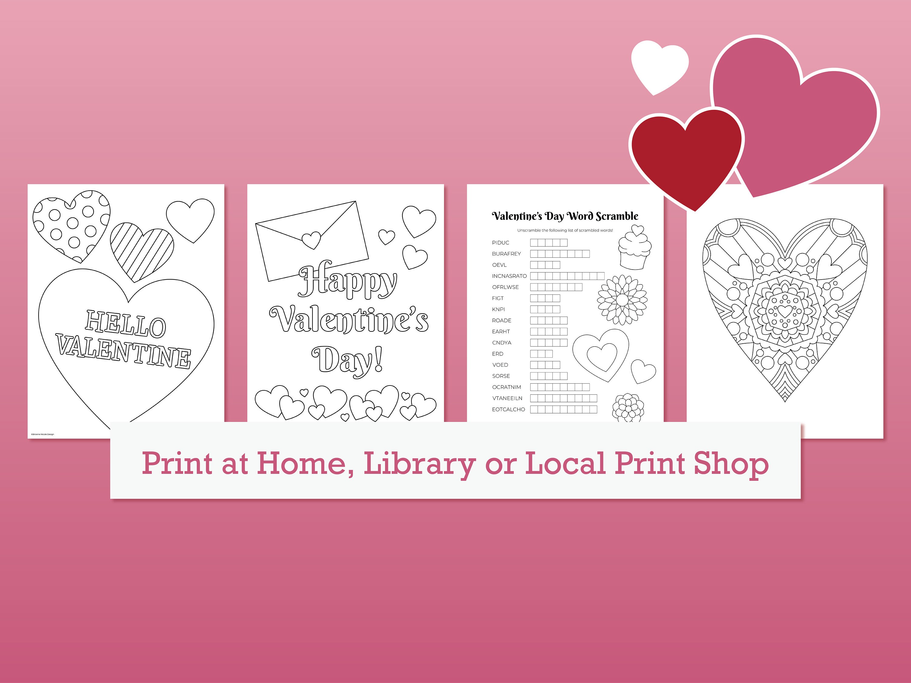 Valentine's Day Coloring Pages and Activities for Kids and Adults ...