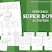 Super Bowl Party Games. Bingo, Word Search, Word Scramble, and Maze ...