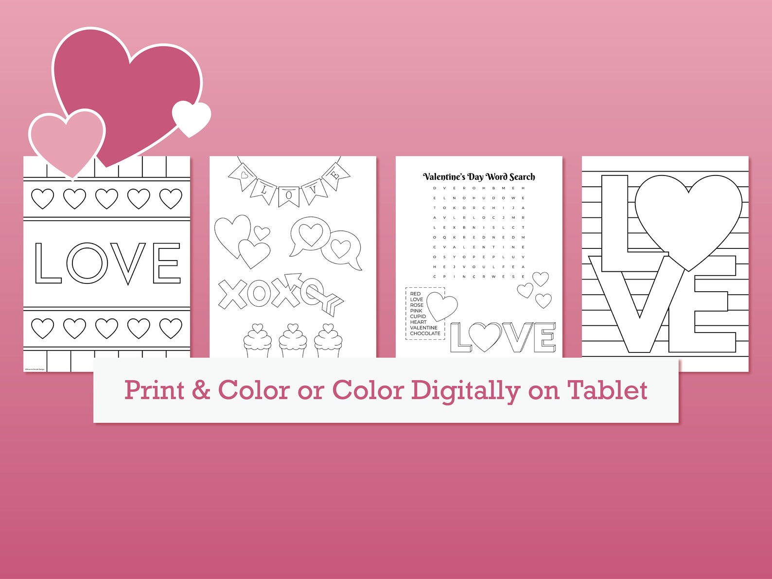 Valentine's Day Coloring Pages and Activities for Kids and Adults ...