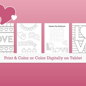 Valentine's Day Coloring Pages and Activities for Kids and Adults ...