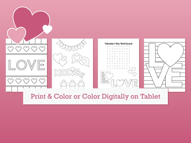 Valentine's Day Coloring Pages and Activities for Kids and Adults ...