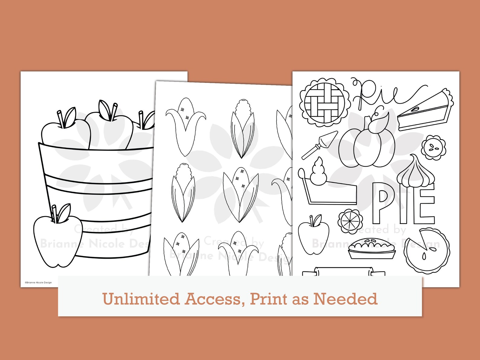 Printable Fall Themed Coloring Pages and Activities for Kids and Adults ...