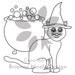 Printable Halloween Coloring Pages | Halloween Creatures | Digital ...