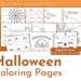 Printable Halloween Coloring Pages | Digital Download | Spiders ...