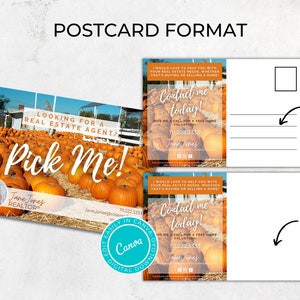 Real Estate Fall Postcards Realtor Autumn Card Realtor - Etsy Canada