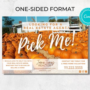 Real Estate Fall Postcards Realtor Autumn Card Realtor - Etsy Canada