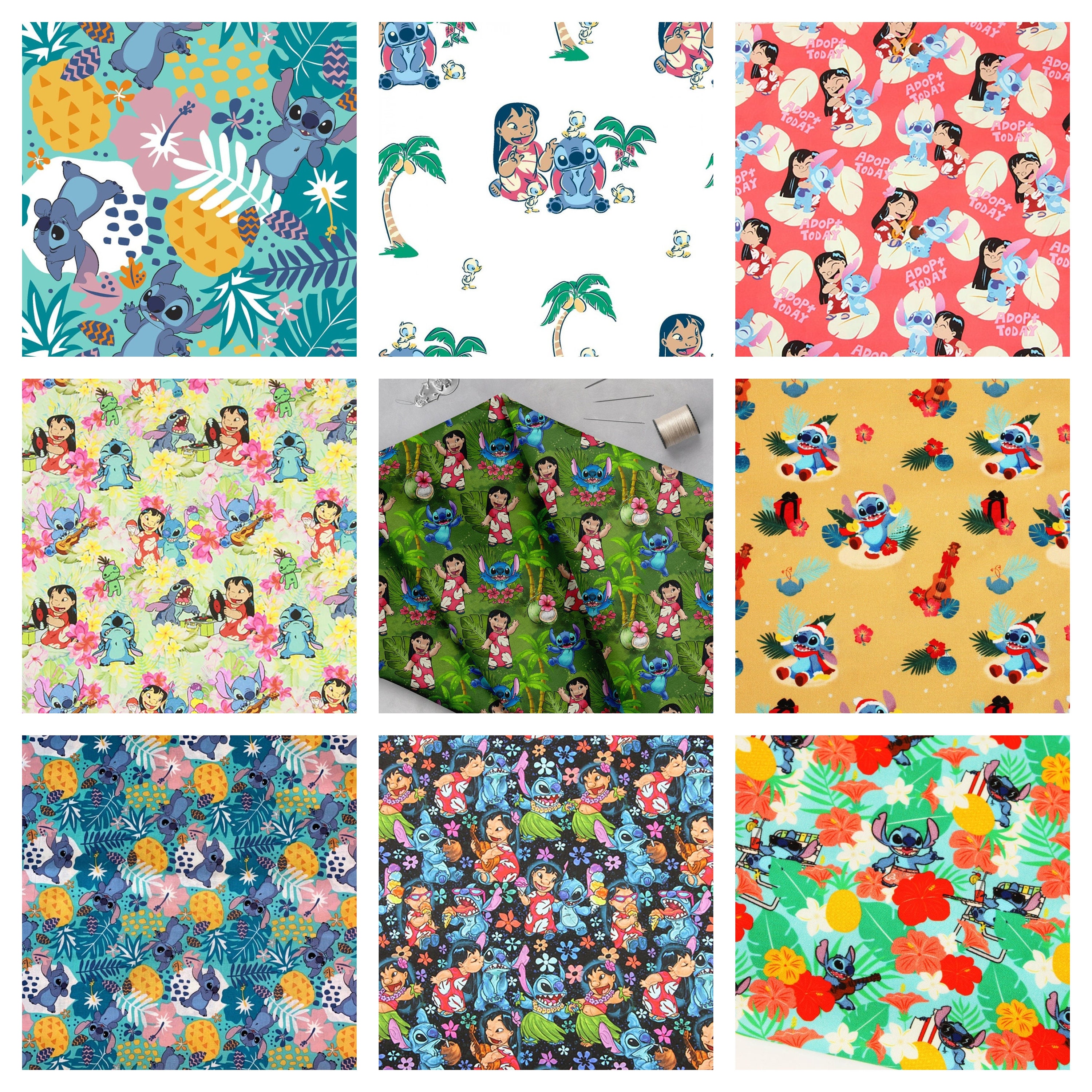 Lilo And Stitch Cotton Fabric By The Yard at Harry Carey blog