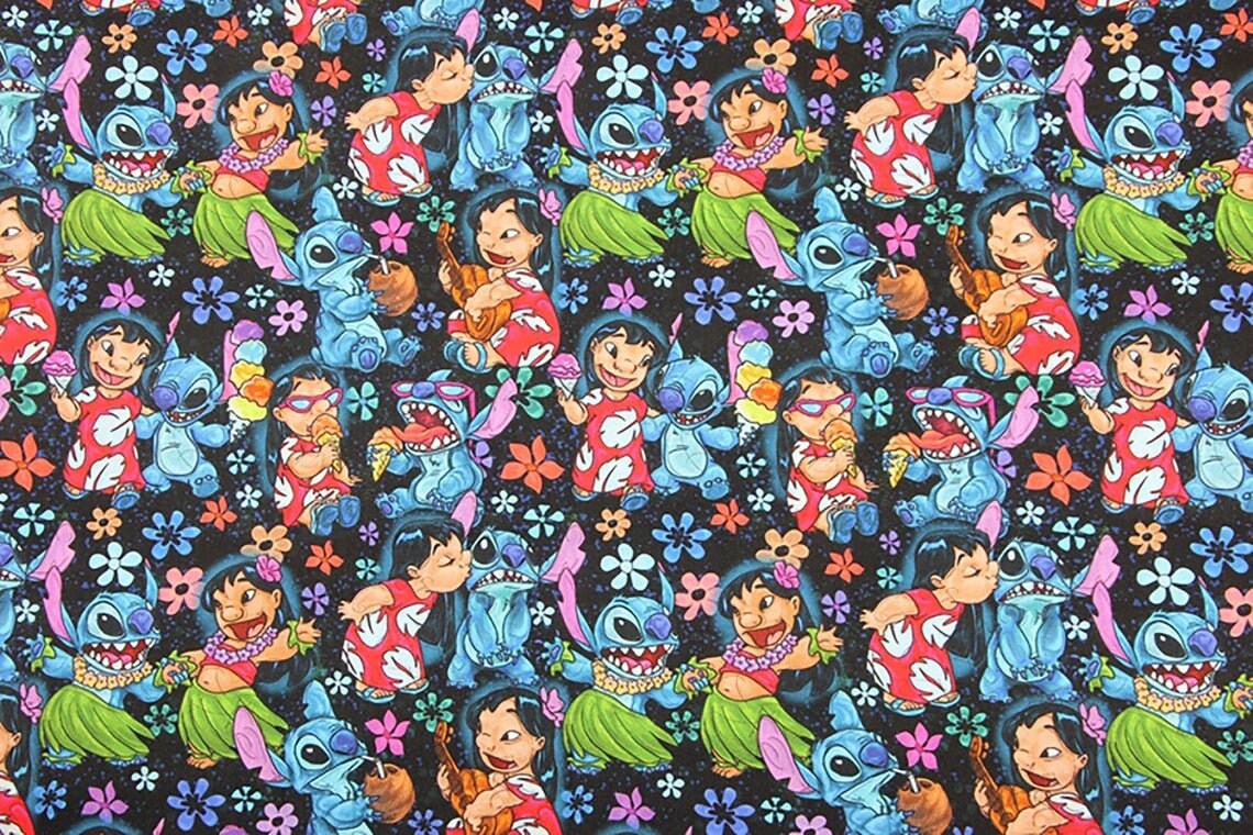 Lilo And Stitch Cotton Fabric By The Yard at Harry Carey blog