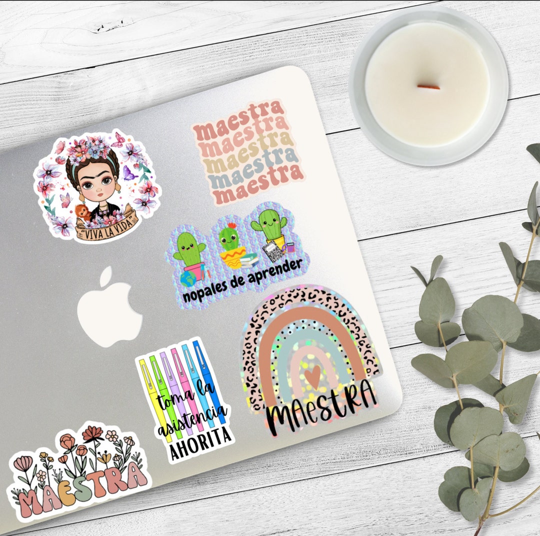 Bilingual Teacher Stickers, Waterproof Teacher Stickers, Vinyl Stickers ...