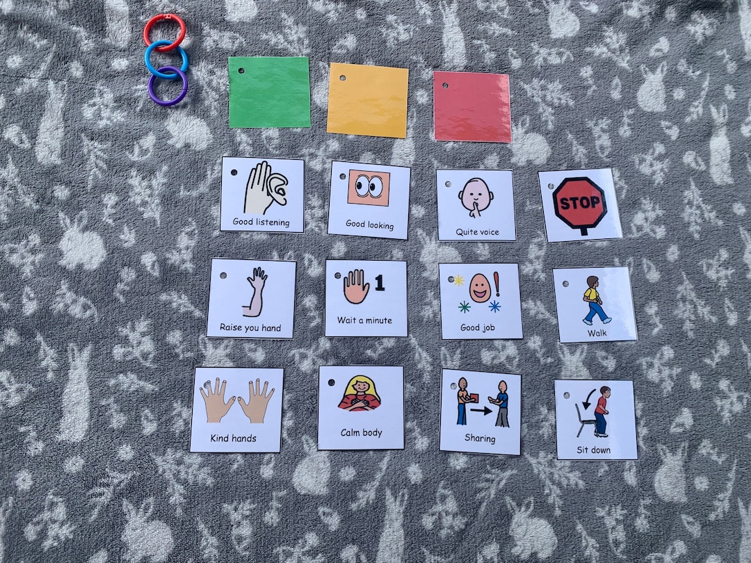 Lanyard Keychain Visual Reminders for ADHD/ASD - Etsy