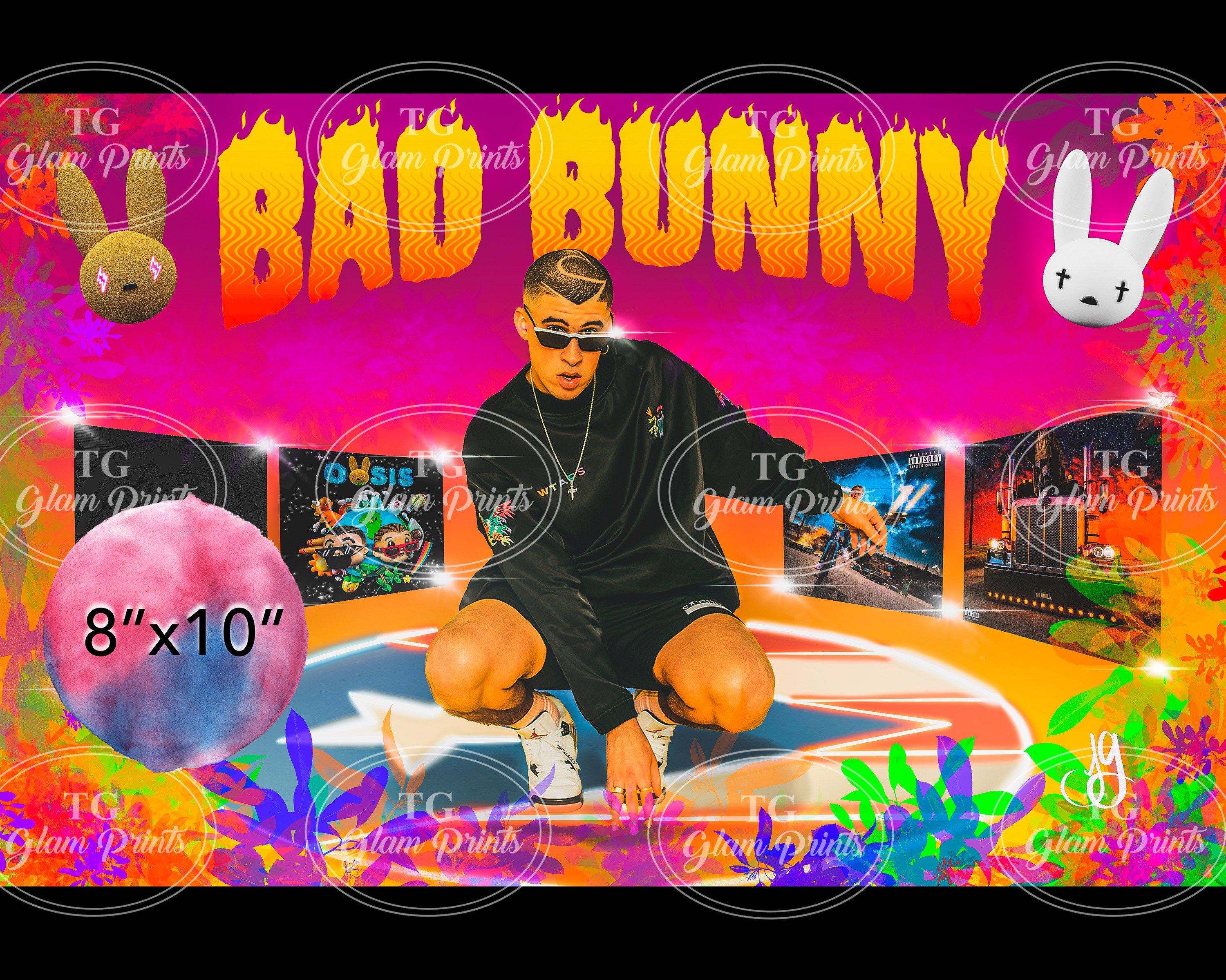 Bad Bunny Wall Poster - Etsy