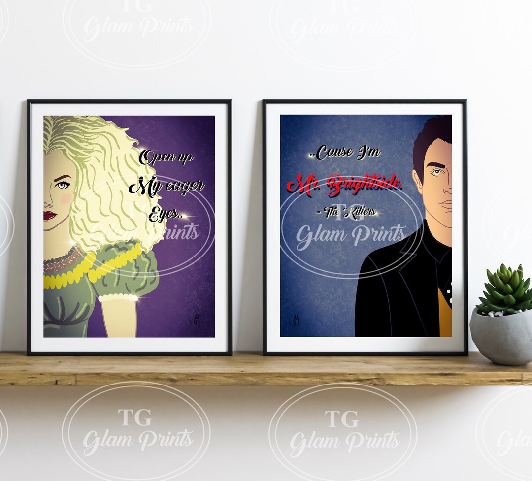 The Killers, Mr BRIGHTSIDE Lyric, Poster Set - Etsy