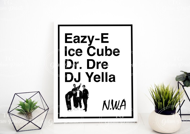 NWA Wall Poster, Band Names Wall Poster - Etsy