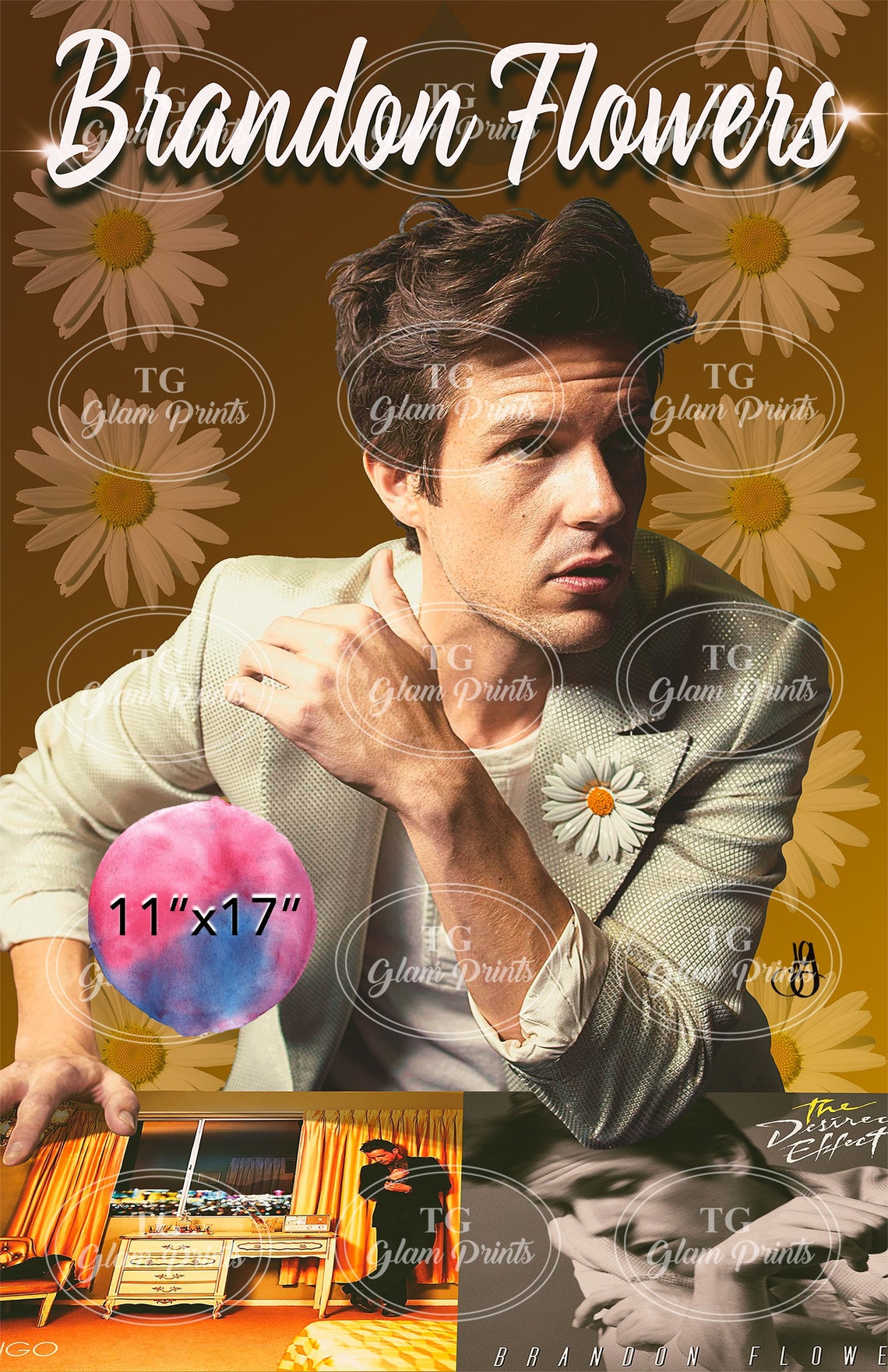 The Killers, Brandon Flowers Wall Poster - Etsy