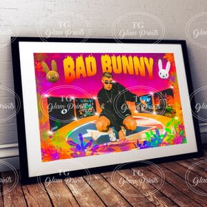 Bad Bunny Wall Poster - Etsy