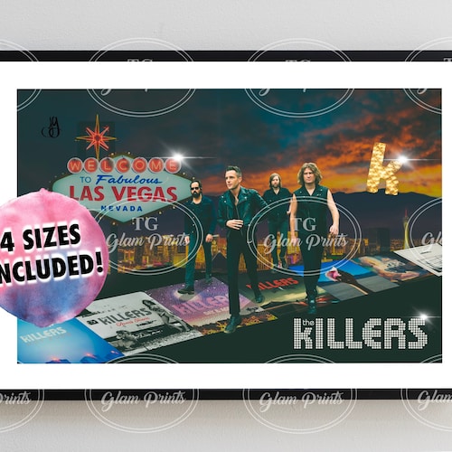 The Killers Band Poster Ted Sablay / Music Poster / Live - Etsy