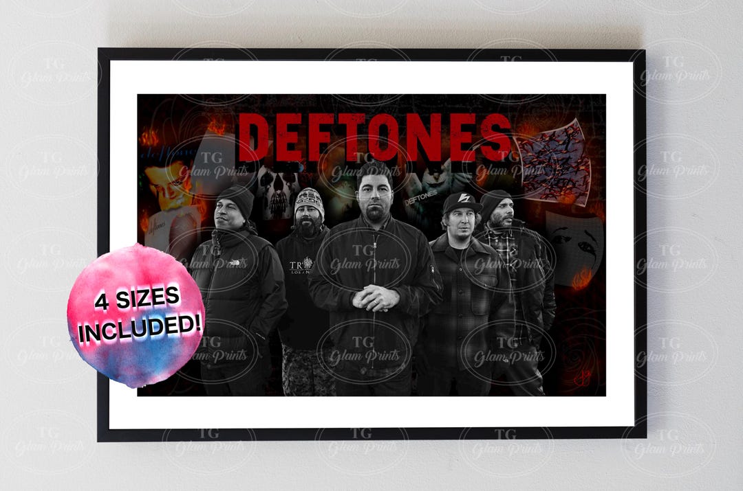 Deftones Band Poster | Alternative Rock Music Art (digital Download) - Etsy