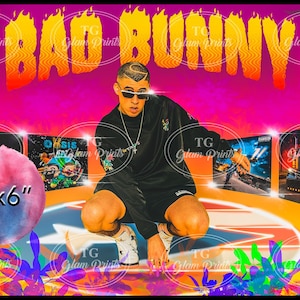 Bad Bunny Wall Poster - Etsy