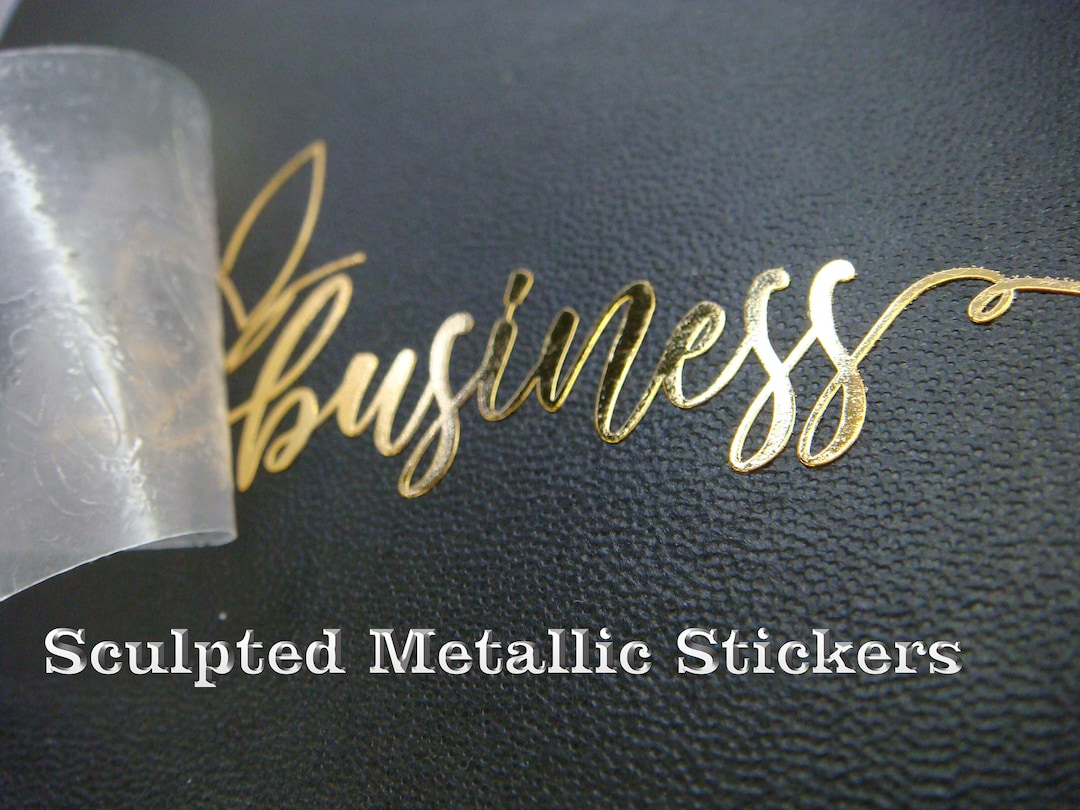 Customize Sculpted Metallic Stickers |personalized Sticker| Custom Logo ...