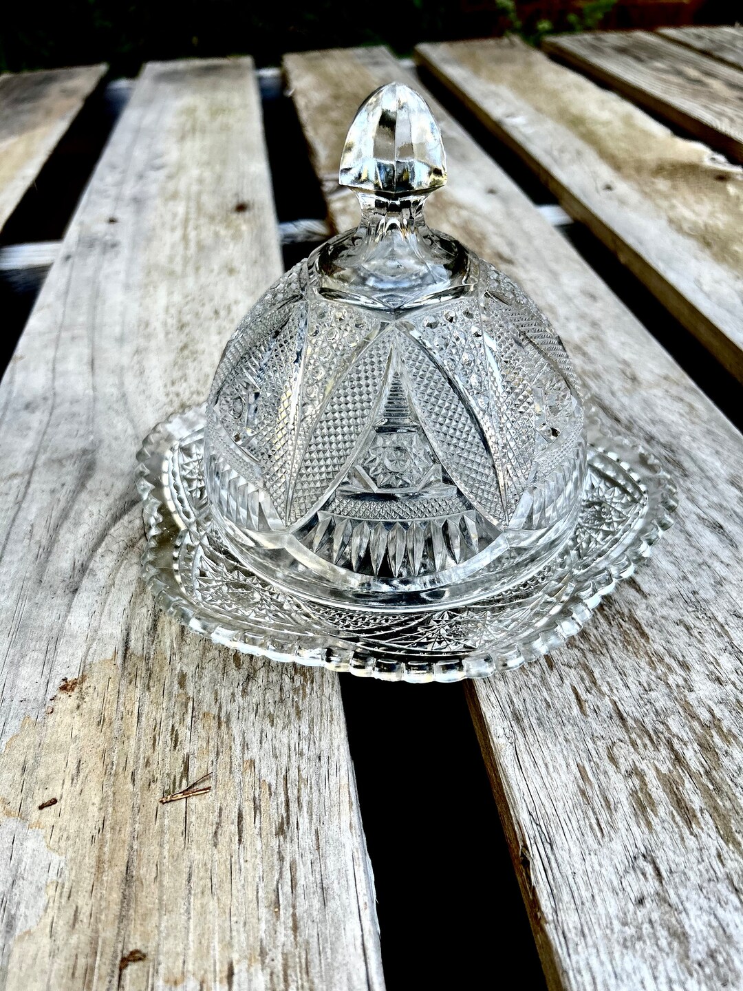 ABP 1912 US Glass Sunbeam twin Snowshoes Round Crystal - Etsy