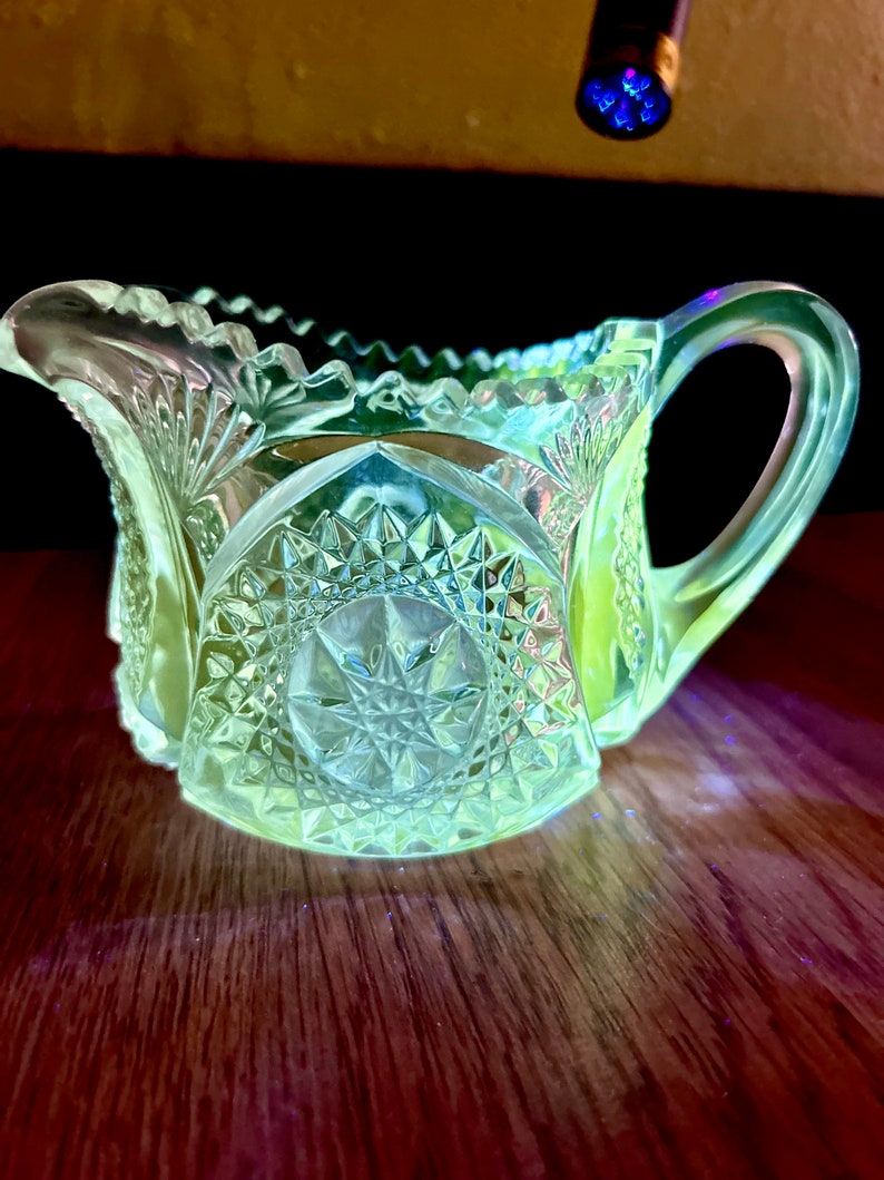 Glowing Flint Glass Cambridge Marjorie Cut Crystal Early American ...