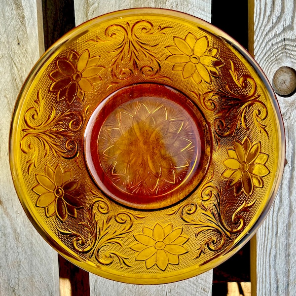 Amber Tiara Glassware - Etsy