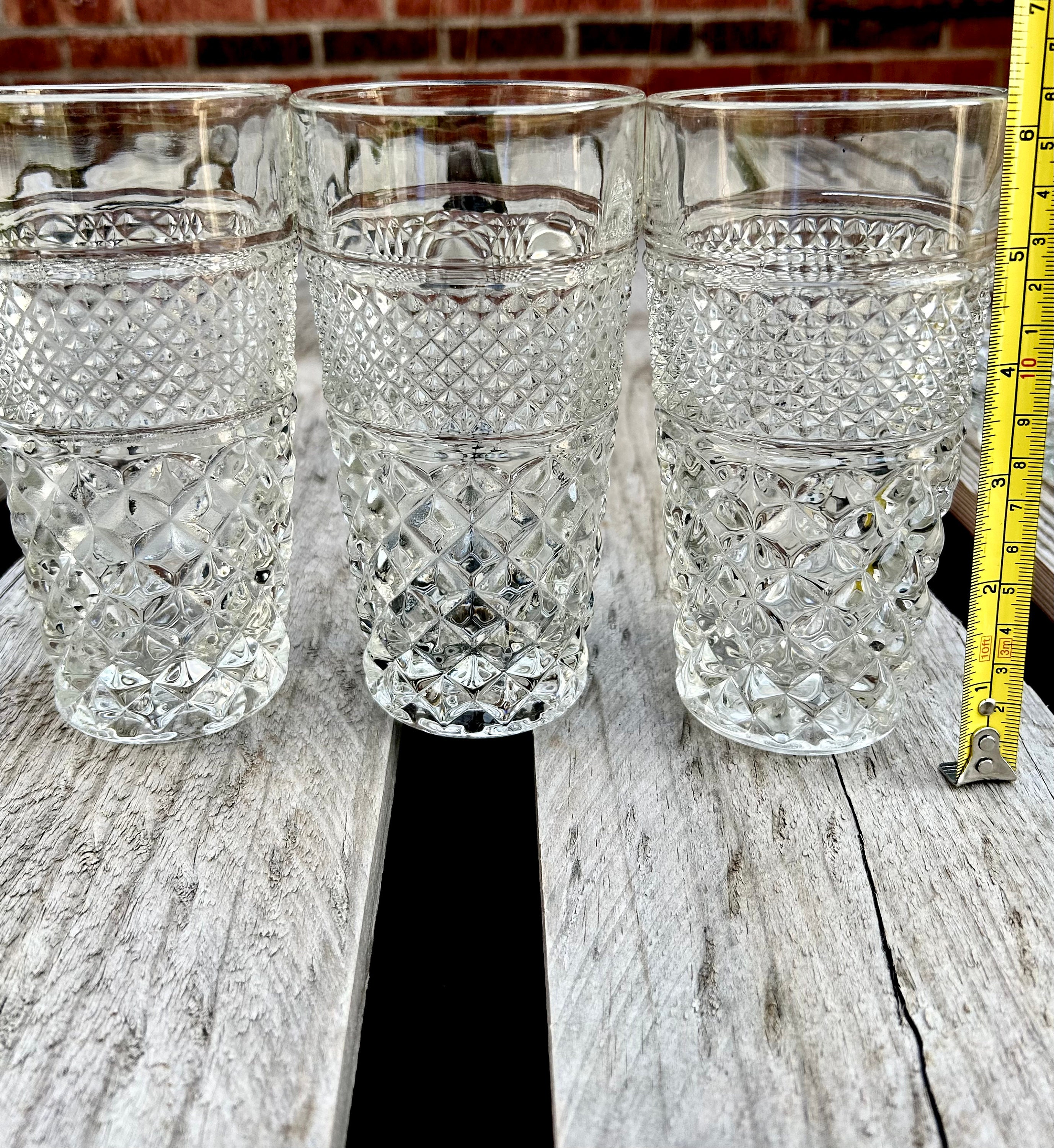 Lot, Anchor Hocking Wexford Crystal Glass Flat Iced Tea 6 1/4in ...