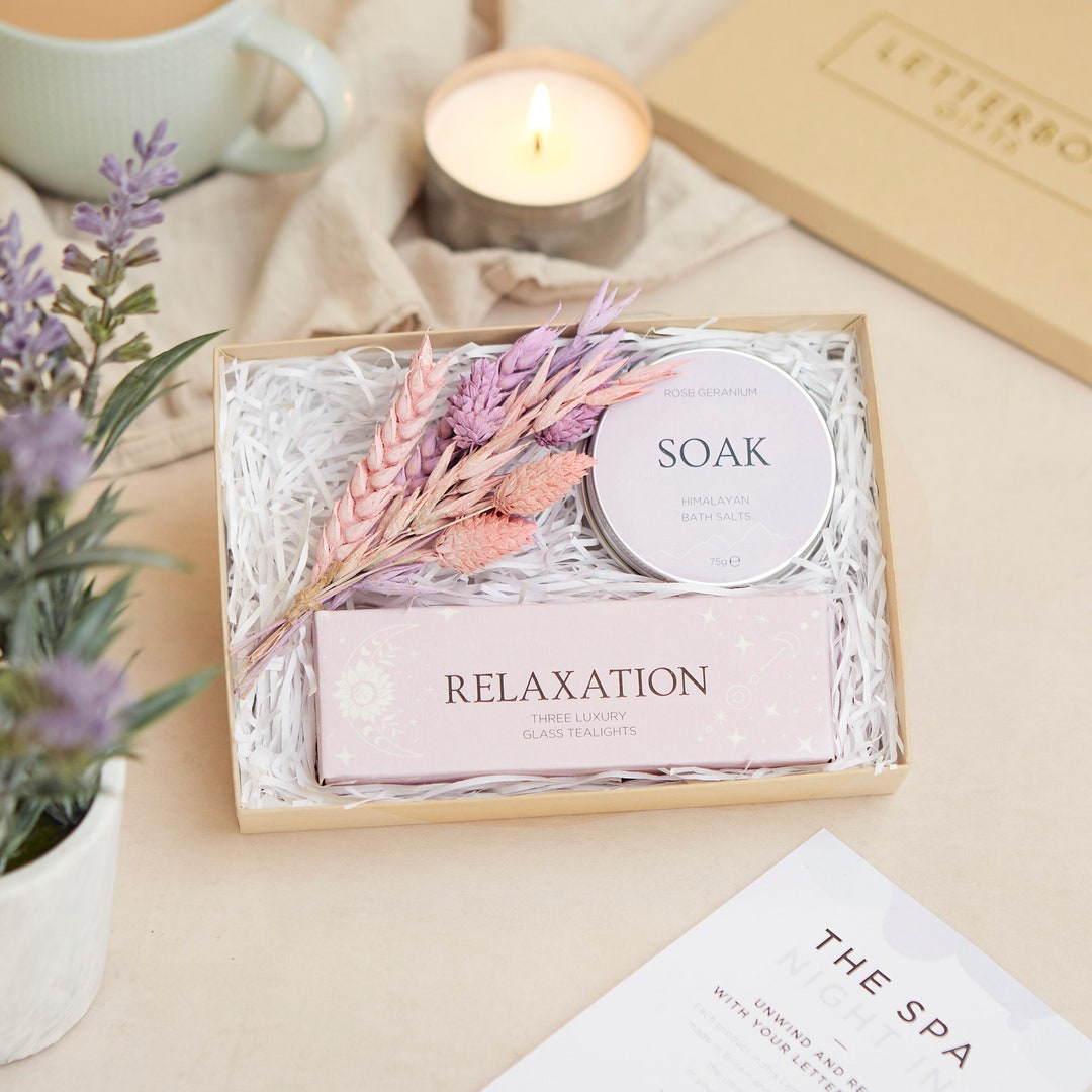 Mini Relaxation Letterbox Gift Set Spa Night in Mini Spa Set Birthday ...