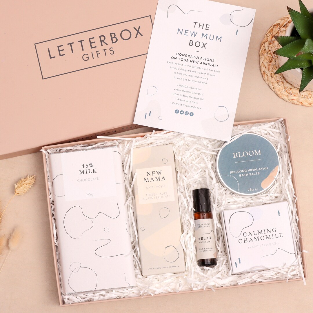 New Mum Letterbox Gift Set - Pregnancy Hamper - Baby Shower Gift ...