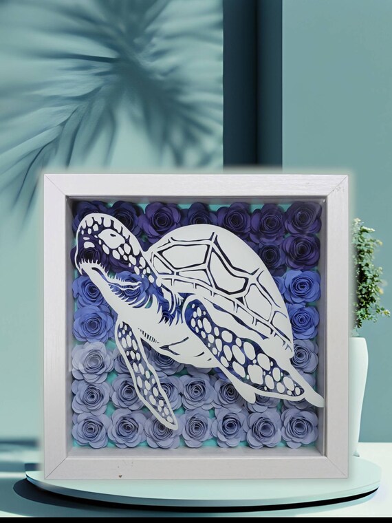 Sea Turtle Shadow Box - Etsy