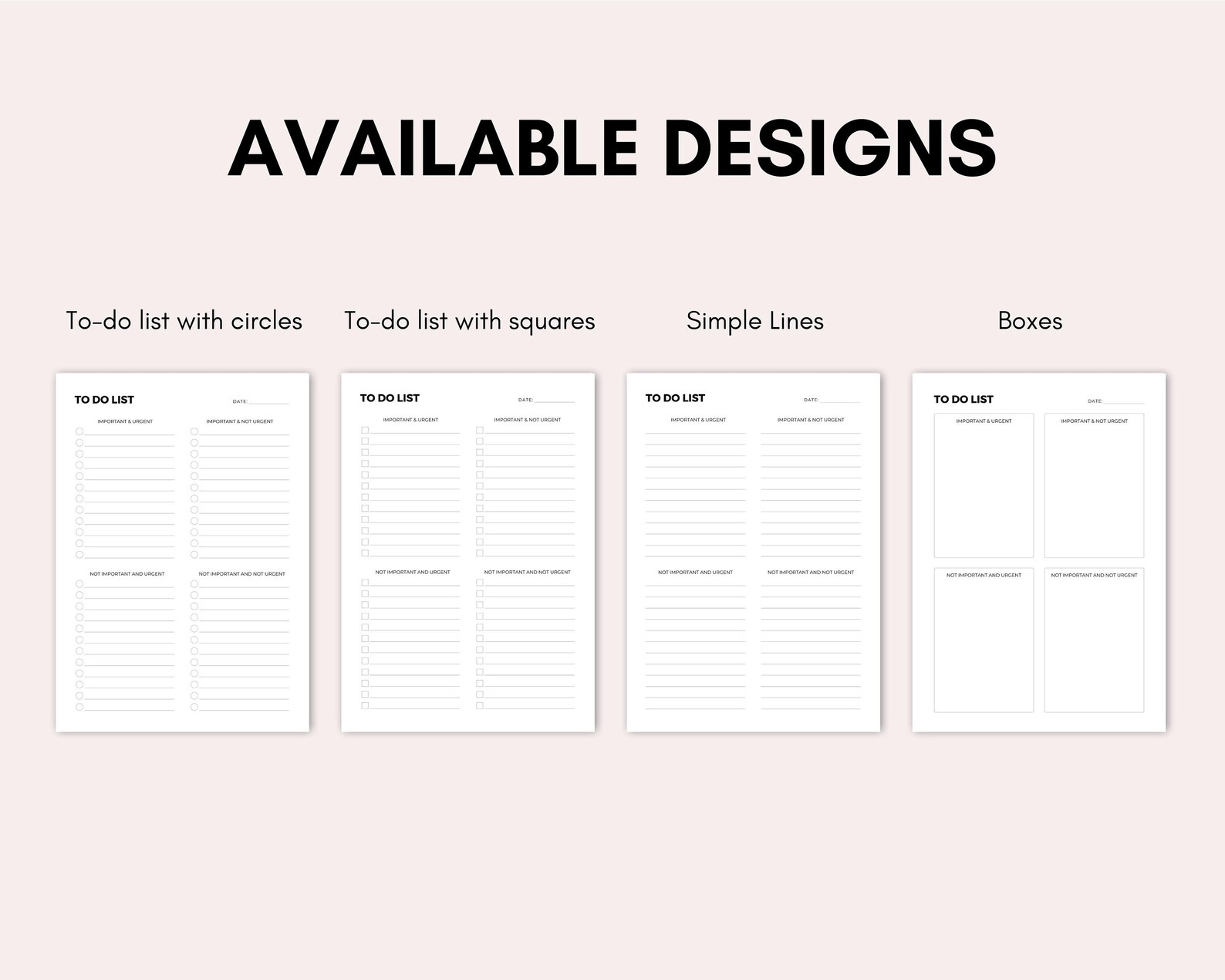 Eisenhower Matrix, Priority Printable, Decision Matrix, Priorities ...