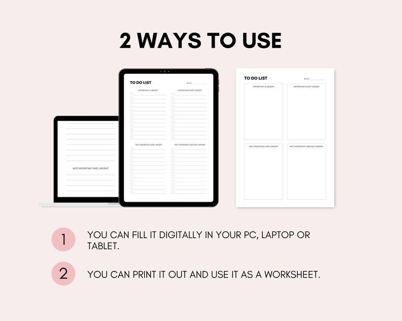 Eisenhower Matrix, Priority Printable, Decision Matrix, Priorities ...