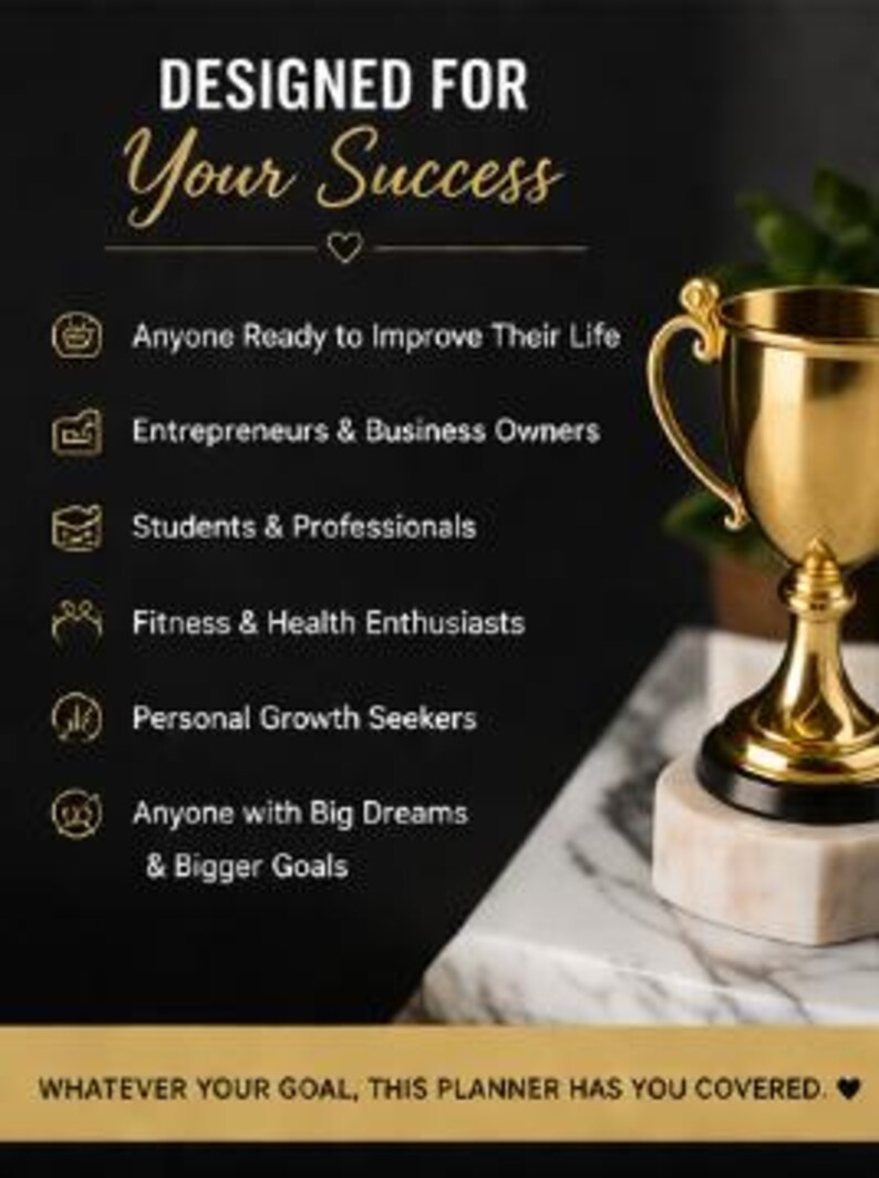 Ultimate Goal Planner Printable PDF | Goal Setting, Habit & Vision ...