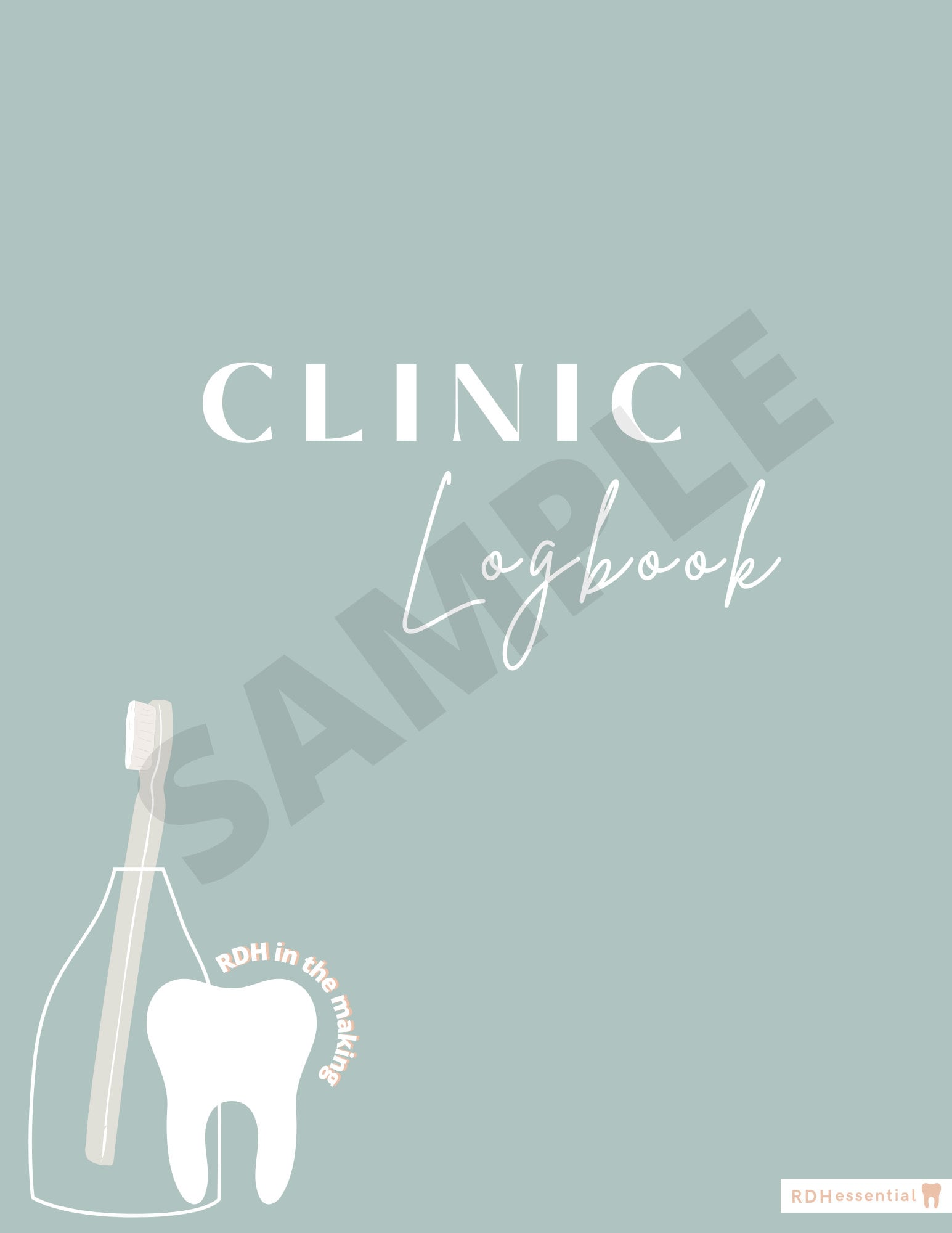 Dental Hygiene School Clinic Logbook- DIGITAL DOWNLOAD ONLY - Etsy