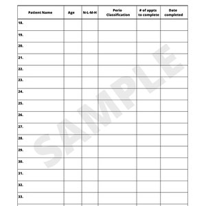 Dental Hygiene School Clinic Logbook- DIGITAL DOWNLOAD ONLY - Etsy