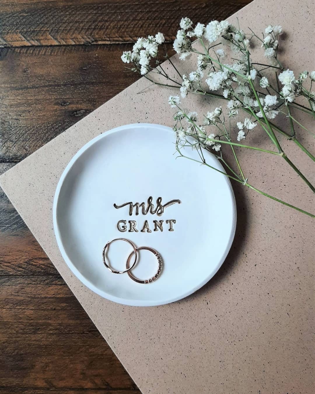 Personalized Mrs Jewelry Dish Ring Dish Trinket Bowl Wedding Gift ...