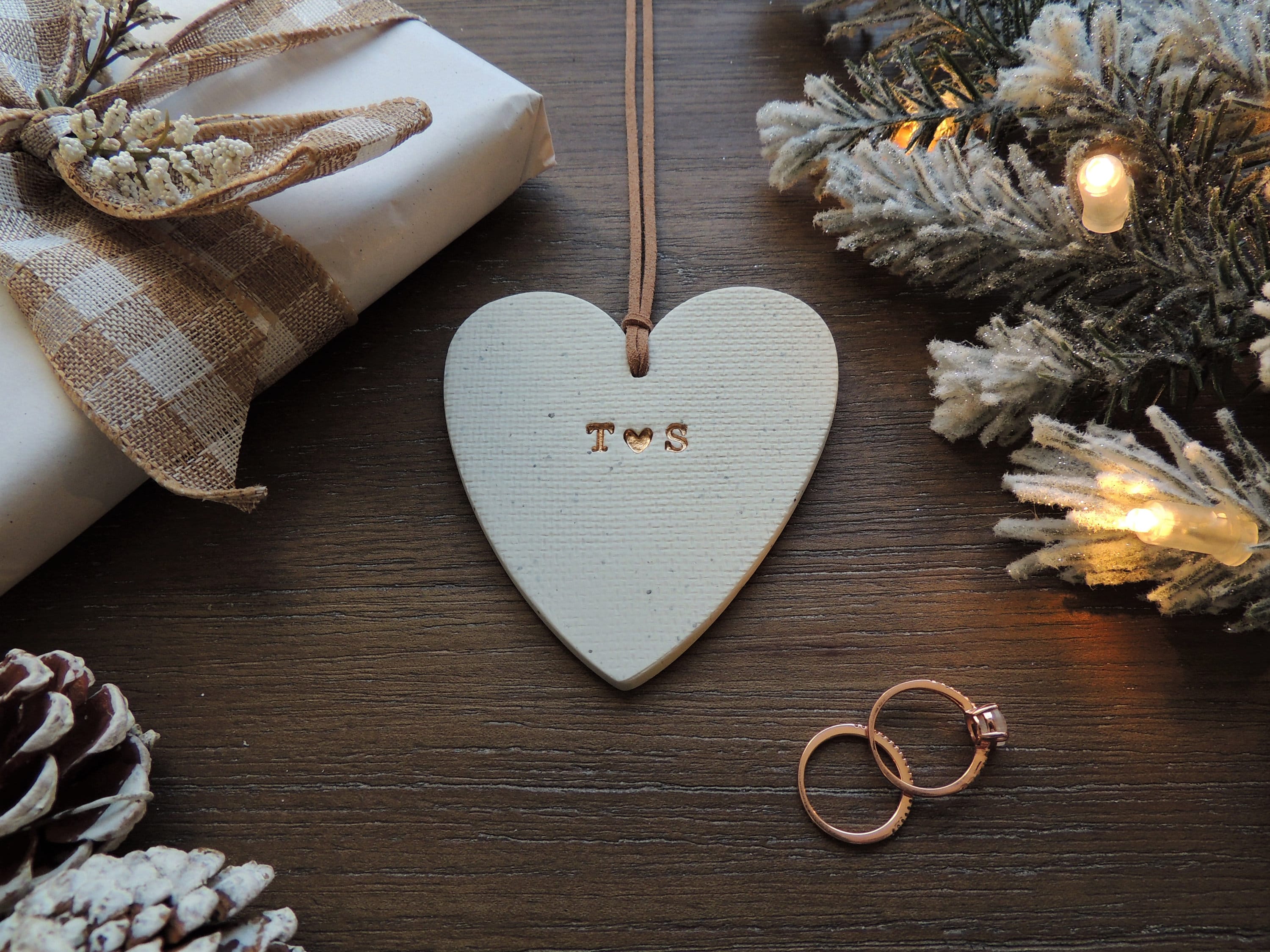 Personalized Couple Heart Ornament Gift for the Couple - Etsy