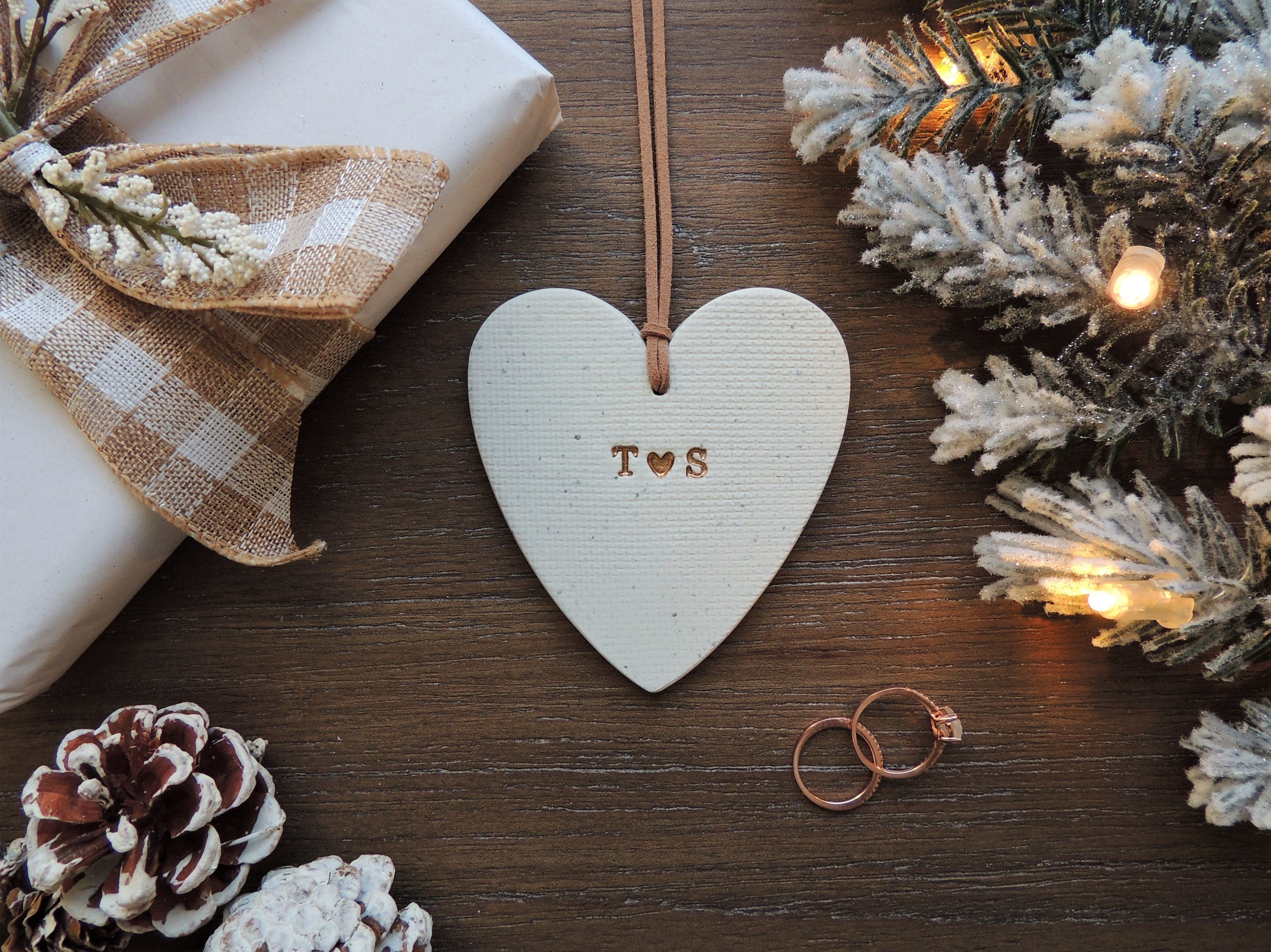 Personalized Couple Heart Ornament Gift for the Couple - Etsy