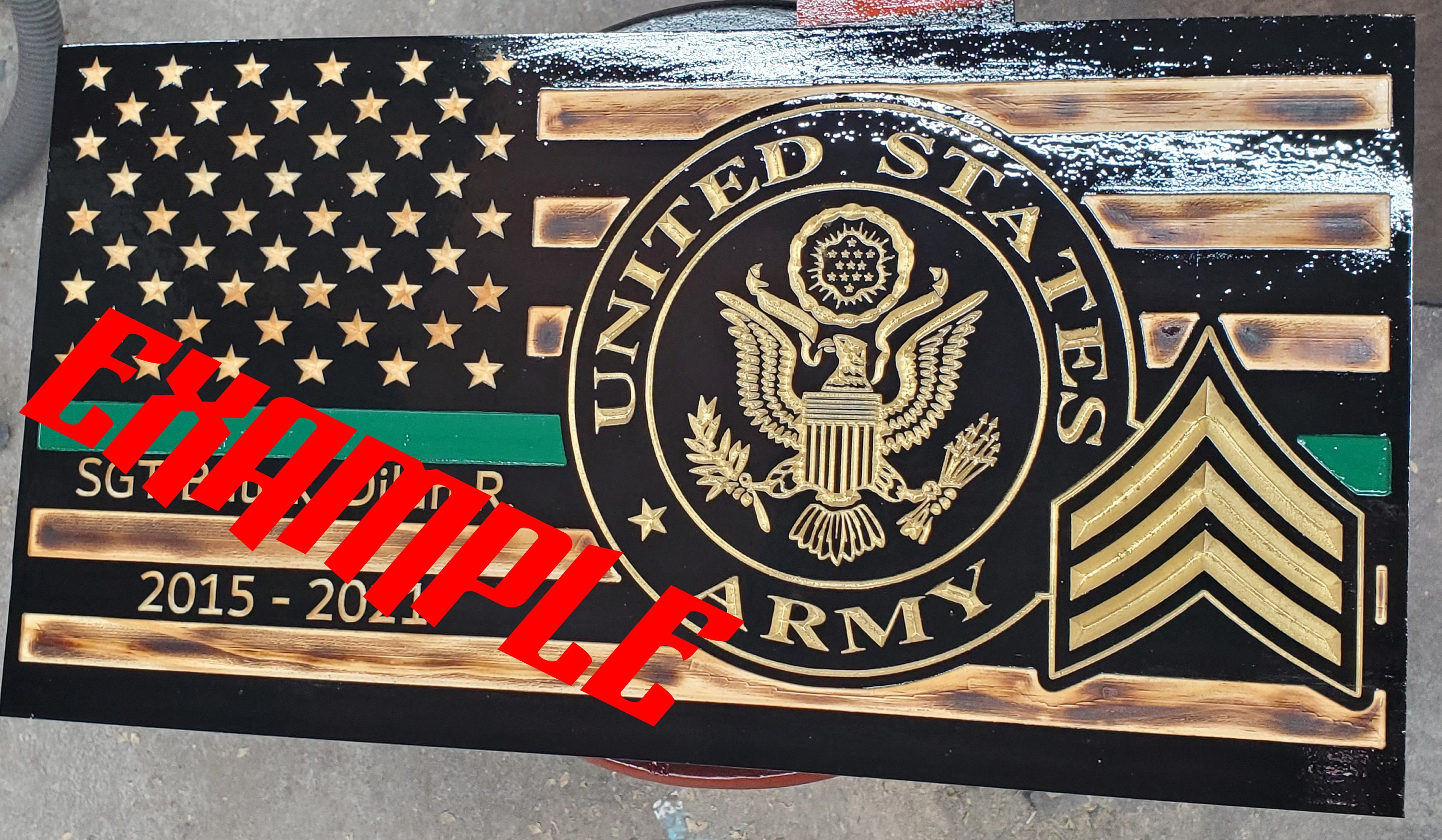 US Army Flag (SGT) Digital Files: SVG, Pdf, Crv3d 9.5, Ie, Dxf, Eps - Etsy