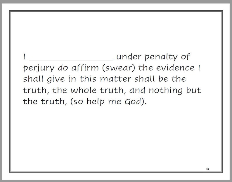 Notary Acknowledgement Card - Etsy