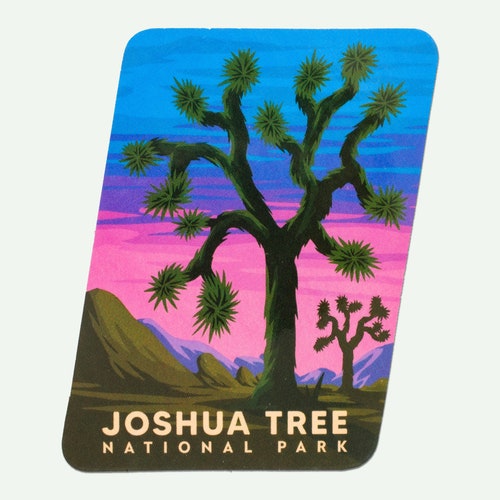 Joshua Tree Sticker California National Park Illustration - Etsy