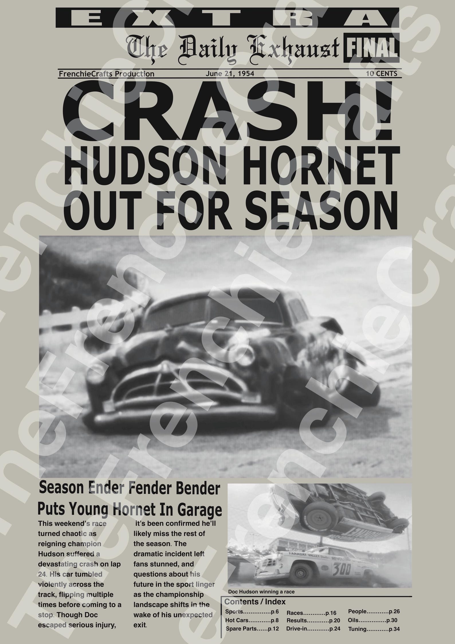 Doc Hudson Crash / Hudson Hornet - Etsy