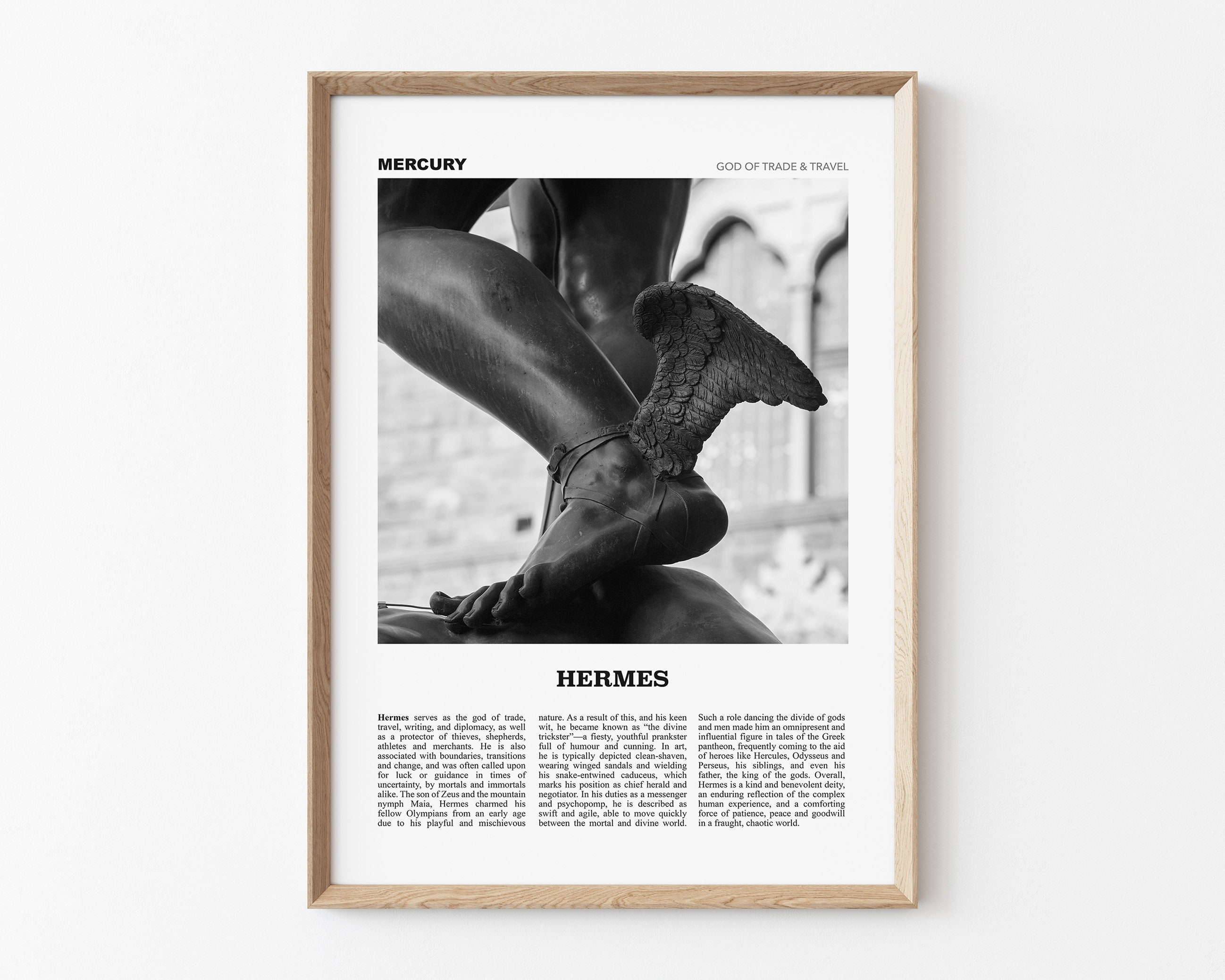 Hermes Giclée Print Greek God Poster Roman Mythology Wall - Etsy UK