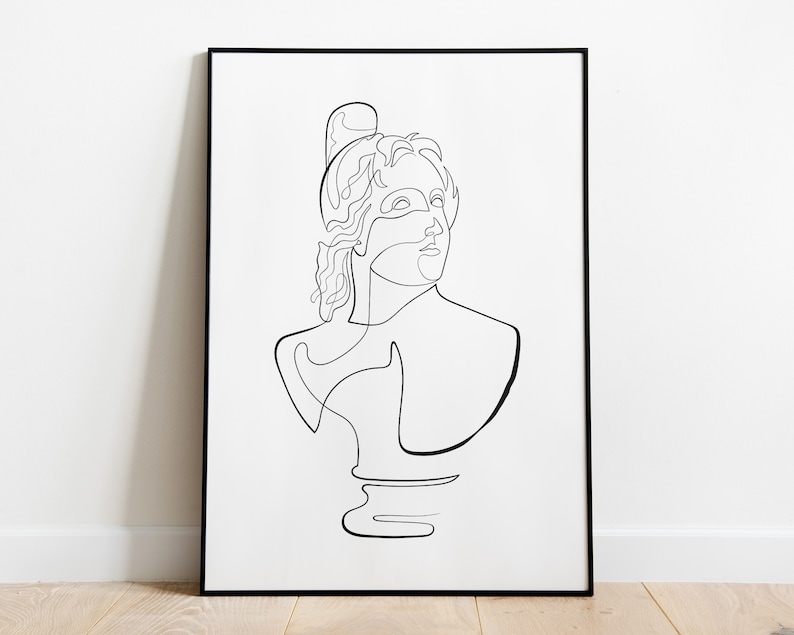 Paris Minimalist Print, Greek Mythology Giclée Poster, Trojan Prince ...