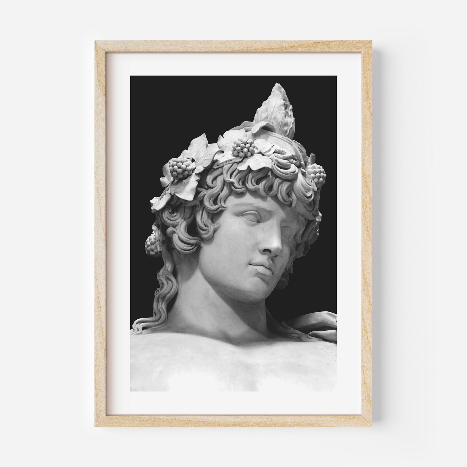 Antinous as Dionysus Print, Hadrian's Lover, Roman Empire Sculpture ...